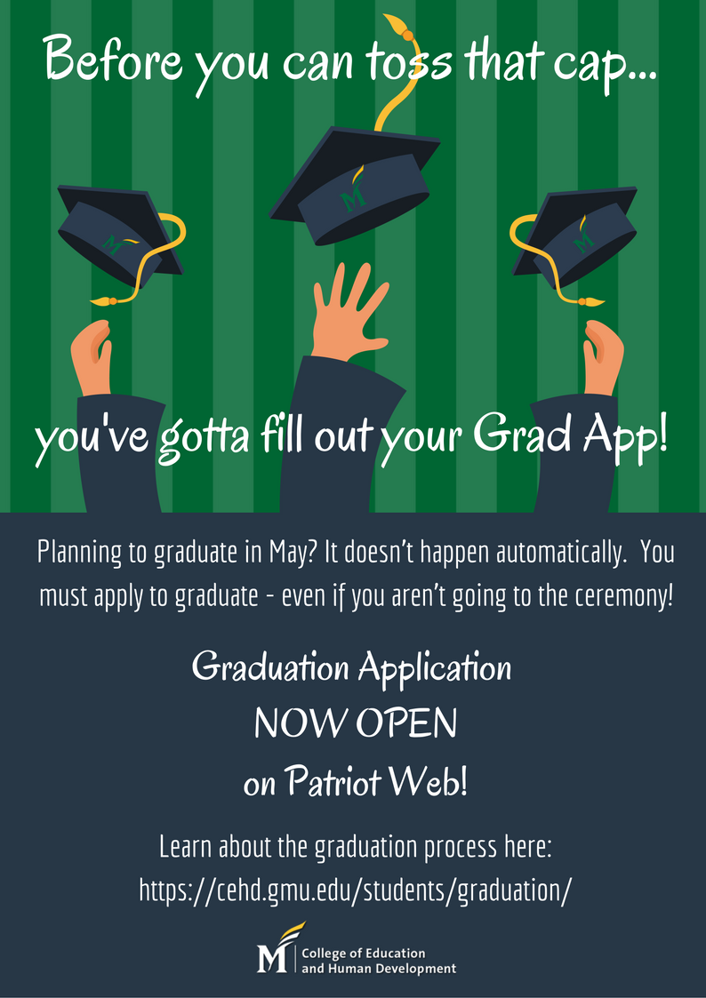 Spring Graduation Application Now Open! | College of Education and ...